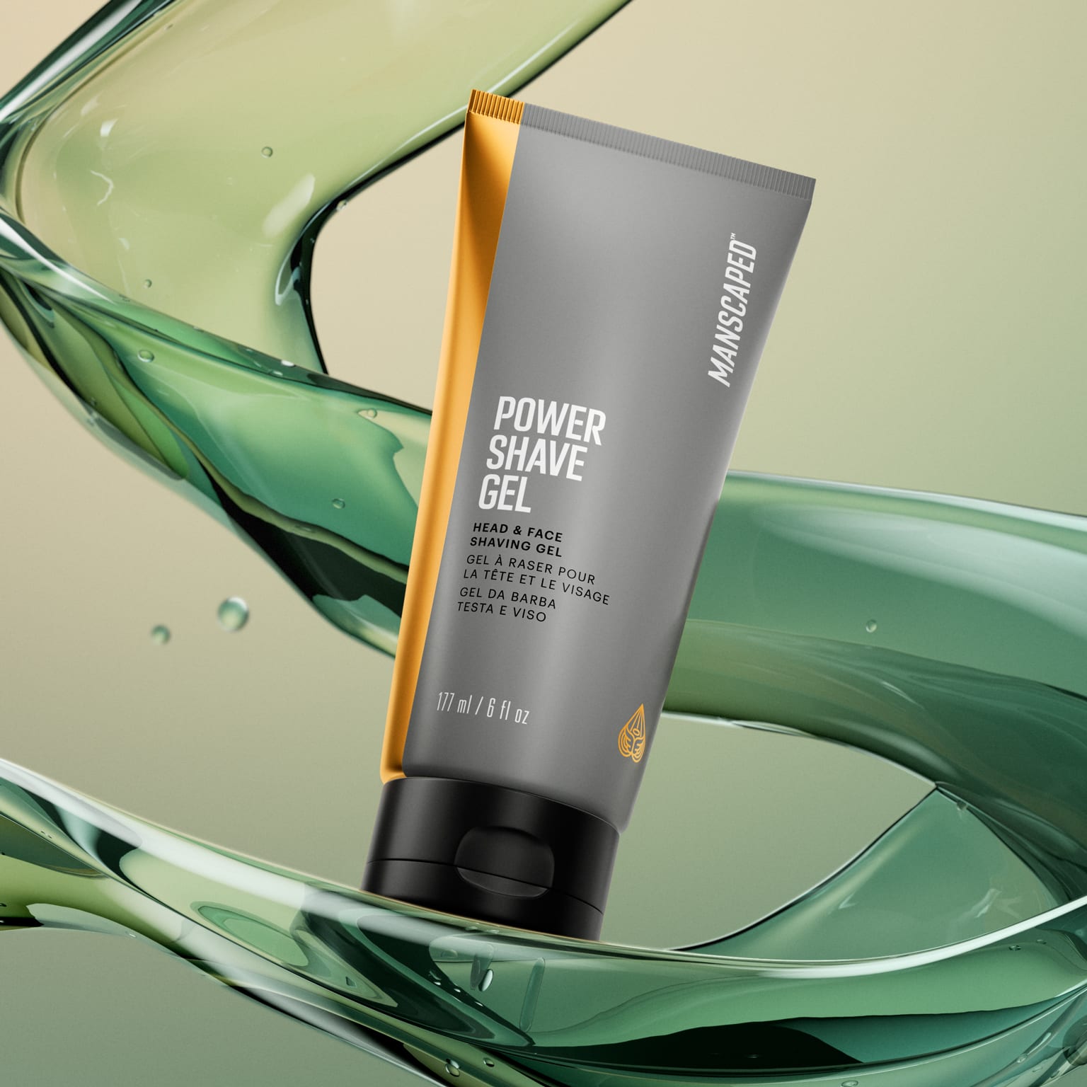 Head & Face Shaving Gel for Men | Power Shave Gel | MANSCAPED US