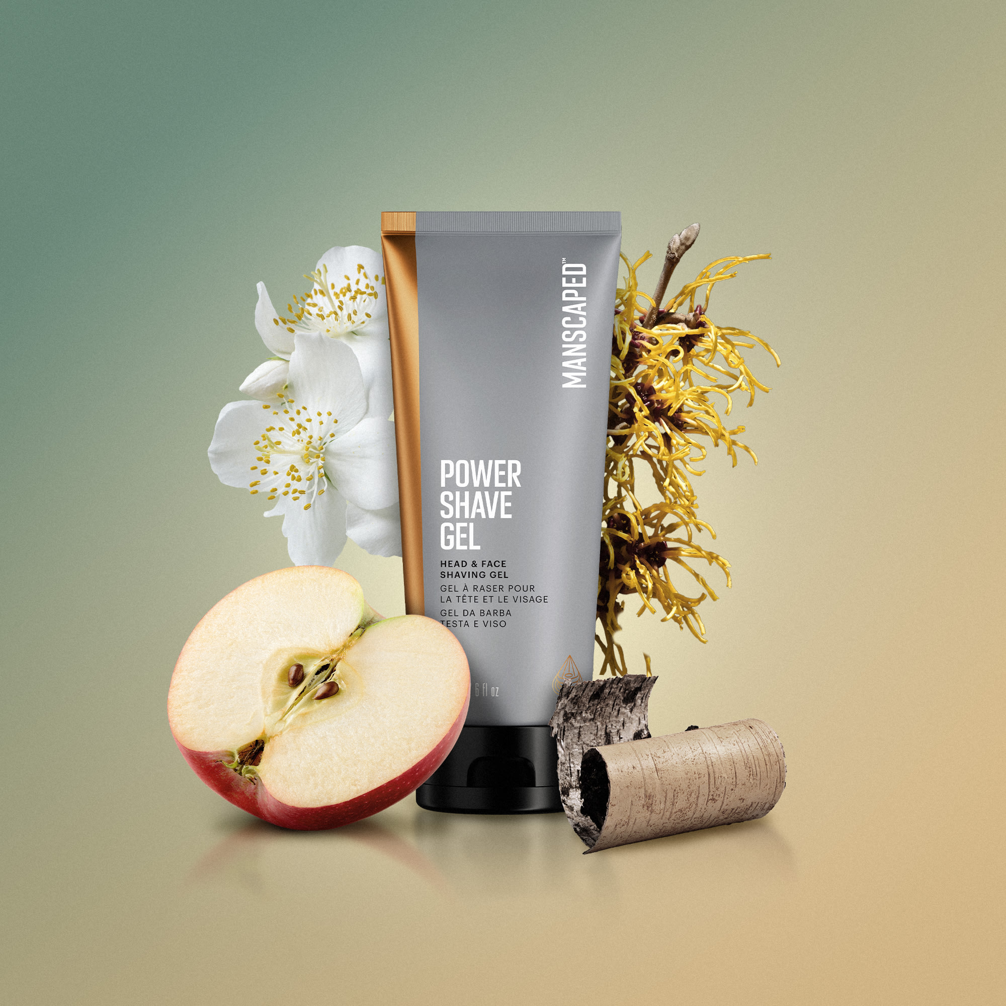 Head & Face Shaving Gel for Men | Power Shave Gel | MANSCAPED US
