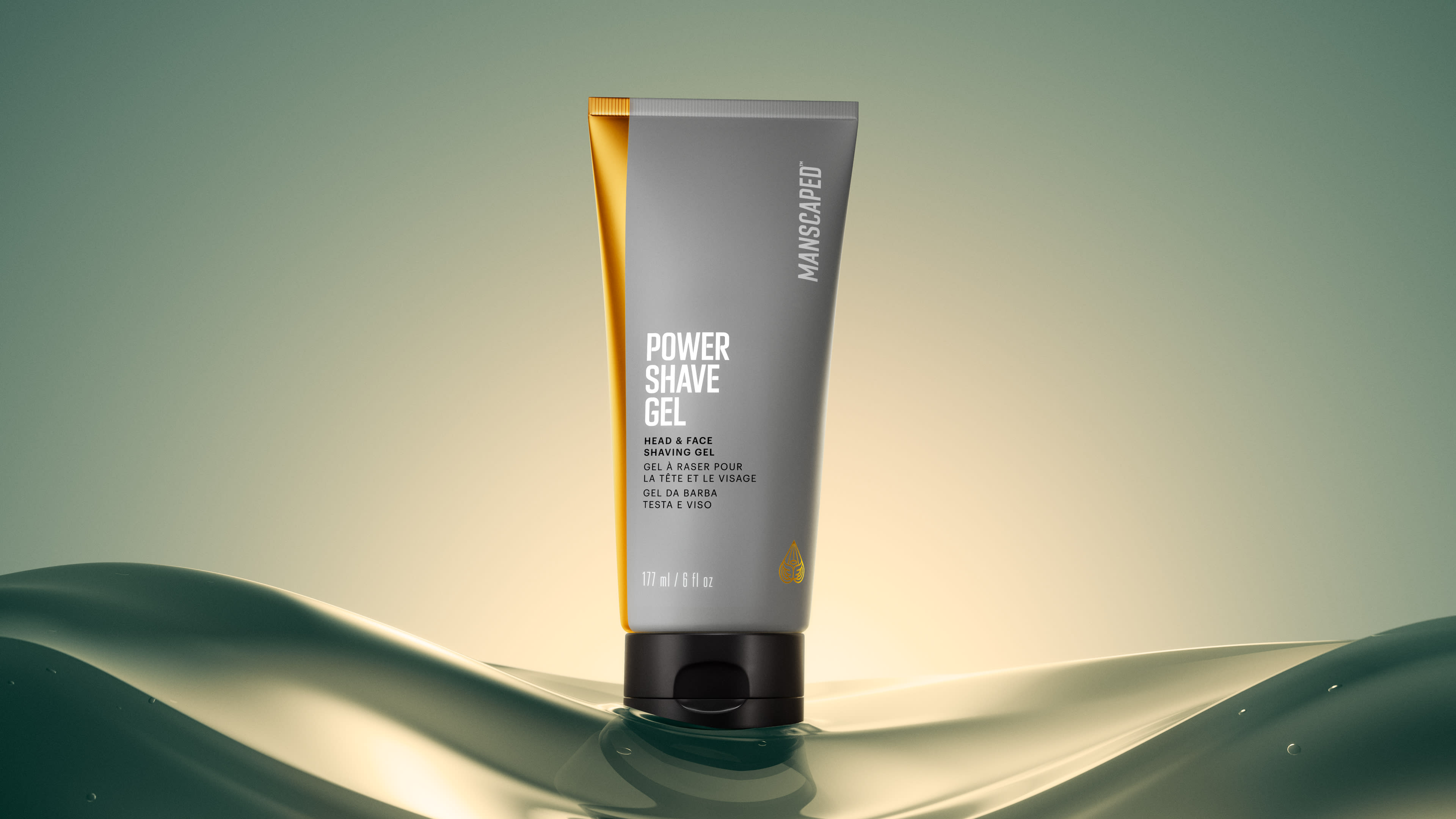 Head & Face Shaving Gel for Men | Power Shave Gel | MANSCAPED US