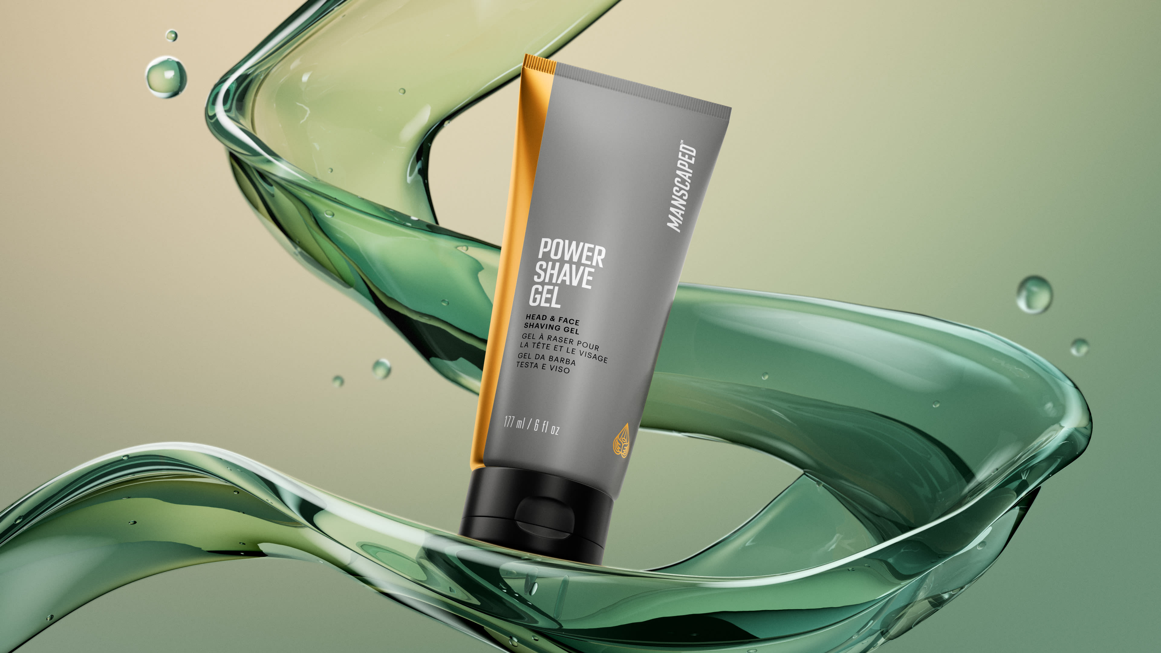 Head & Face Shaving Gel for Men | Power Shave Gel | MANSCAPED US